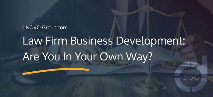 Law Firm Business Development: Are You In Your Own Way?